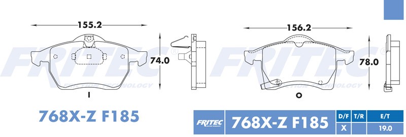 BALATA DISCO DELANTERA CHEVROLET ASTRA 2001-2008 CHEVROLET TRUCK ZAFIRA ...