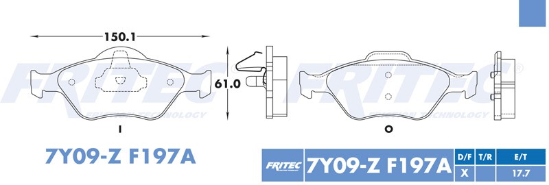 BALATA DISCO DELANTERA FORD FIESTA IKON 2013-2014 FORD TRUCK ECOSPORT ...