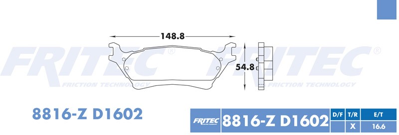 BALATA DISCO TRASERA FORD TRUCK F-150 2012-2015 LOBO 2012-2013 LOBO SVT RAPTOR 2012-2013 4WD ...