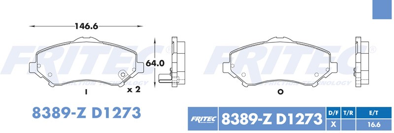 BALATA DISCO DELANTERA CHRYSLER TRUCK TOWN & COUNTRY 2008 VOLKSWAGEN ...