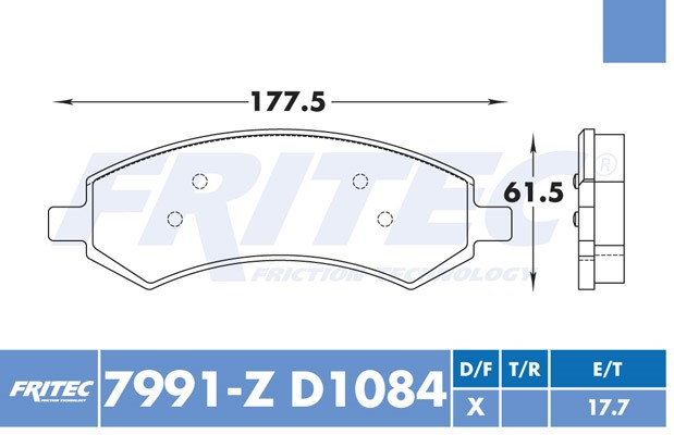 BALATA DISCO DELANTERA DODGE TRUCK RAM 1500 2006-2013 RAM 1500 2011 ...